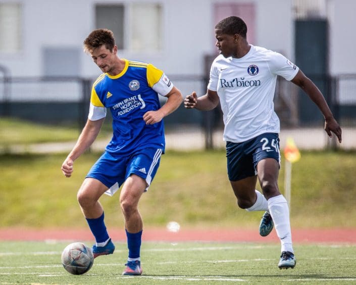 League1 Ontario Men's Soccer - Oakville Blue Devils vs. Burlington SC ...